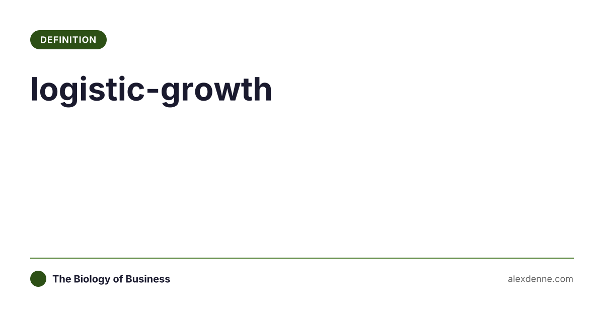 Logistic Growth - Definition | The Biology of Business